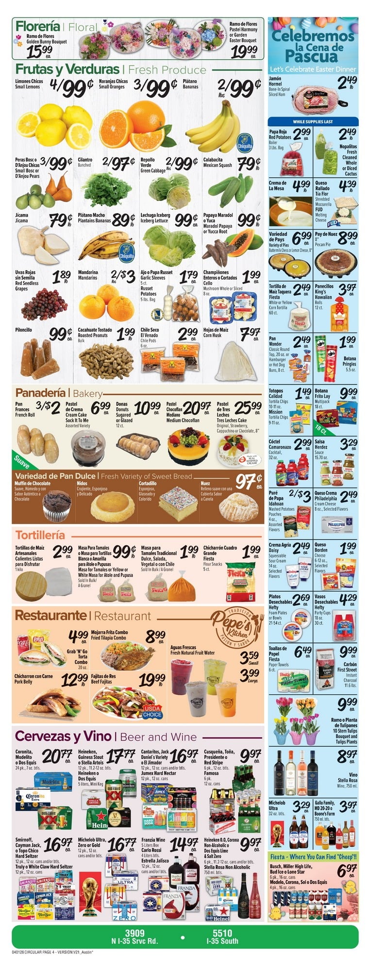 Fiesta Mart Weekly Ad Apr 01 – Apr 07, 2026 (Easter Promotion Included)