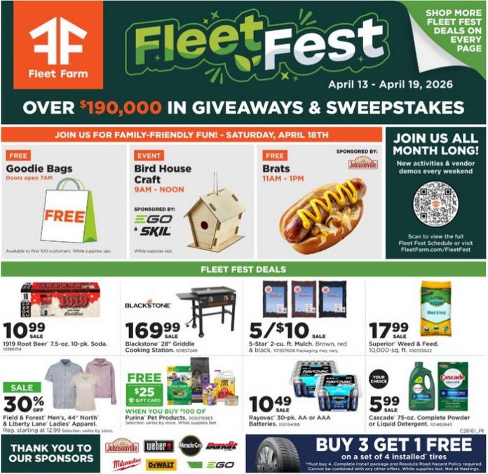 Fleet Farm Weekly Ad Apr 13 – Apr 19, 2026