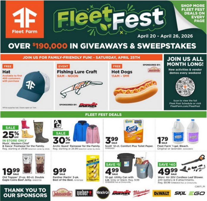 Fleet Farm Weekly Ad Apr 20 – Apr 26, 2026
