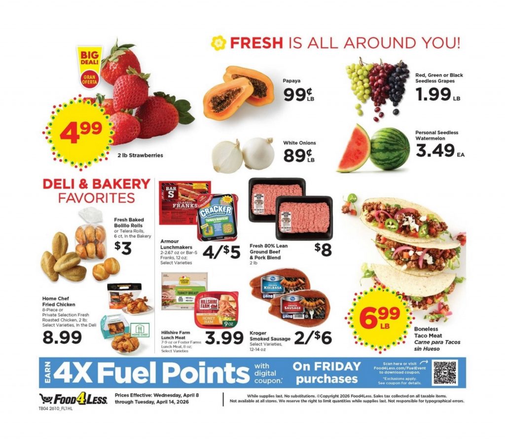Food 4 Less Weekly Ad Apr 08 – Apr 14, 2026