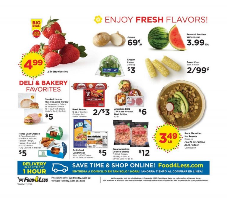 Food 4 Less Weekly Ad Apr 22 – Apr 28, 2026