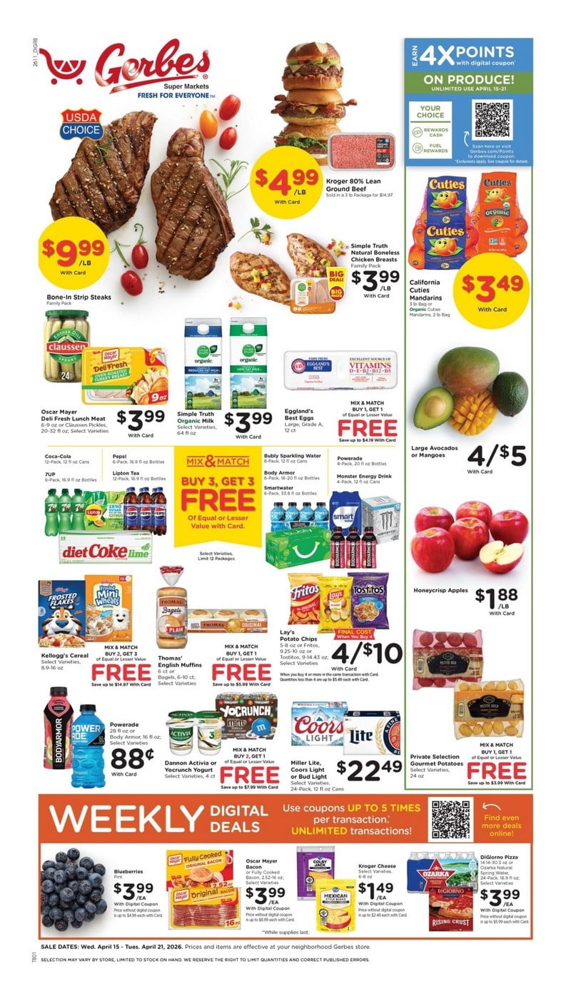 Gerbes Weekly Ad Apr 15 – Apr 21, 2026