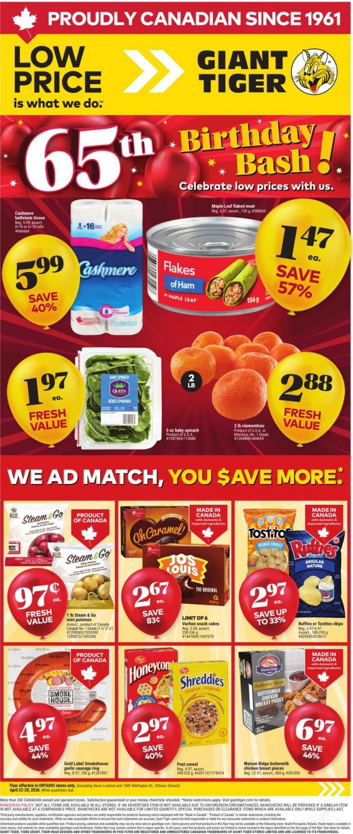 Giant Tiger Weekly Ad Apr 22 – Apr 28, 2026 (Mother's Day Promotion ...