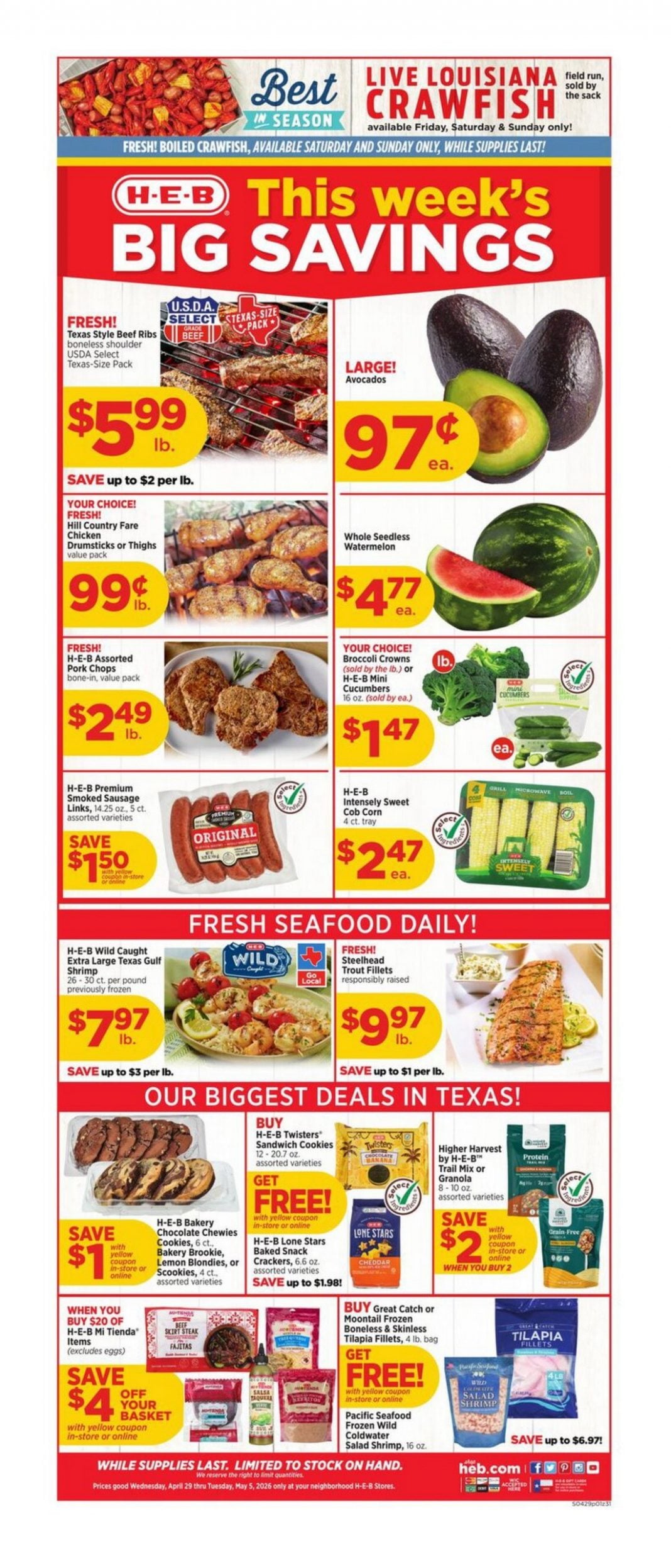 HEB Weekly Ad Apr 29 – May 05, 2026