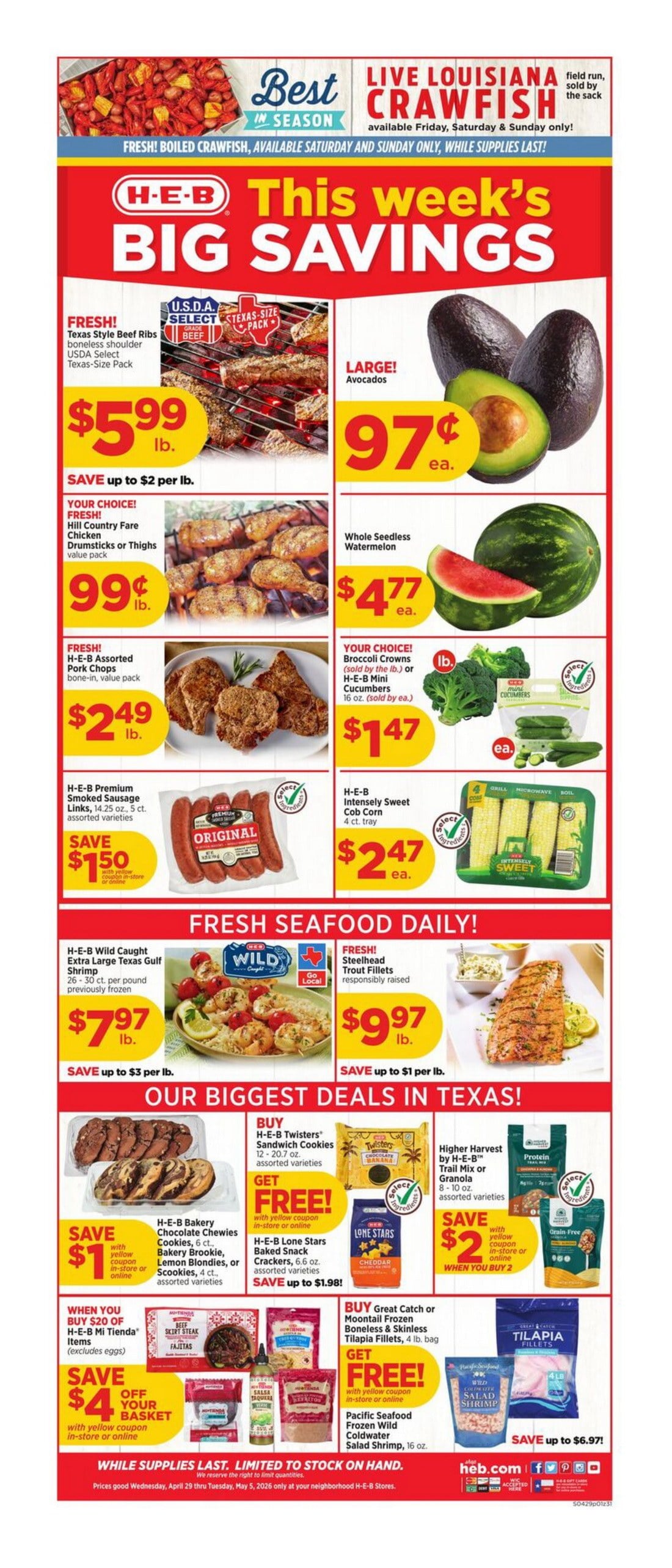 HEB Weekly Ad Apr 29 – May 05, 2026