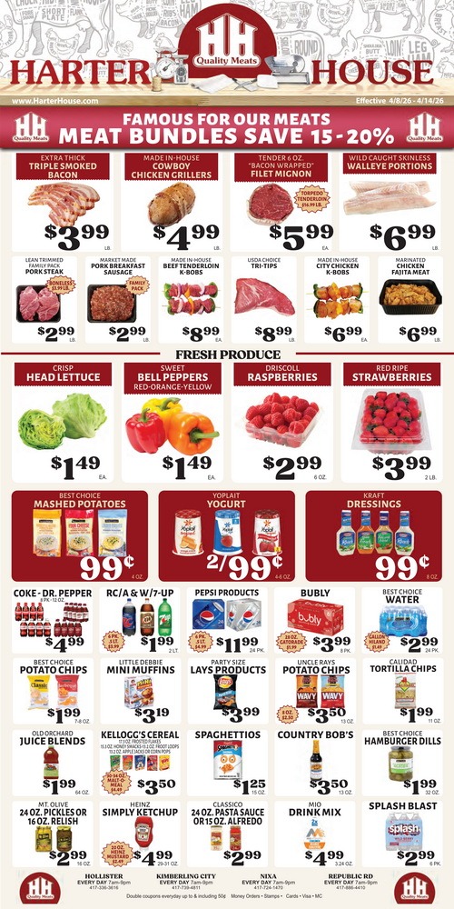 Harter House Weekly Ad Apr 08 – Apr 14, 2026