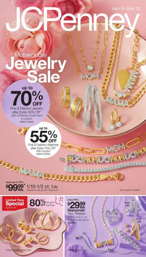 JCPenney Mother's Day Jewelry Sale Apr 09 – May 13, 2026