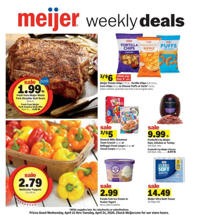 Meijer Weekly Ad Apr 15 – Apr 21, 2026