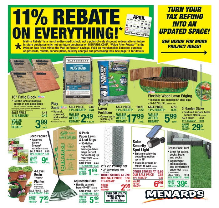Menards Weekly Ad Apr 09 – Apr 19, 2026