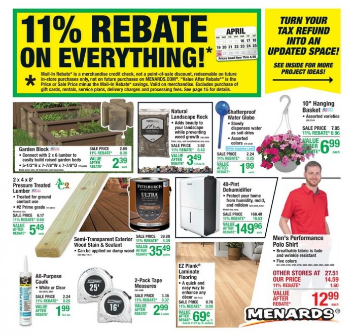 Menards Weekly Ad Apr 16 – Apr 26, 2026