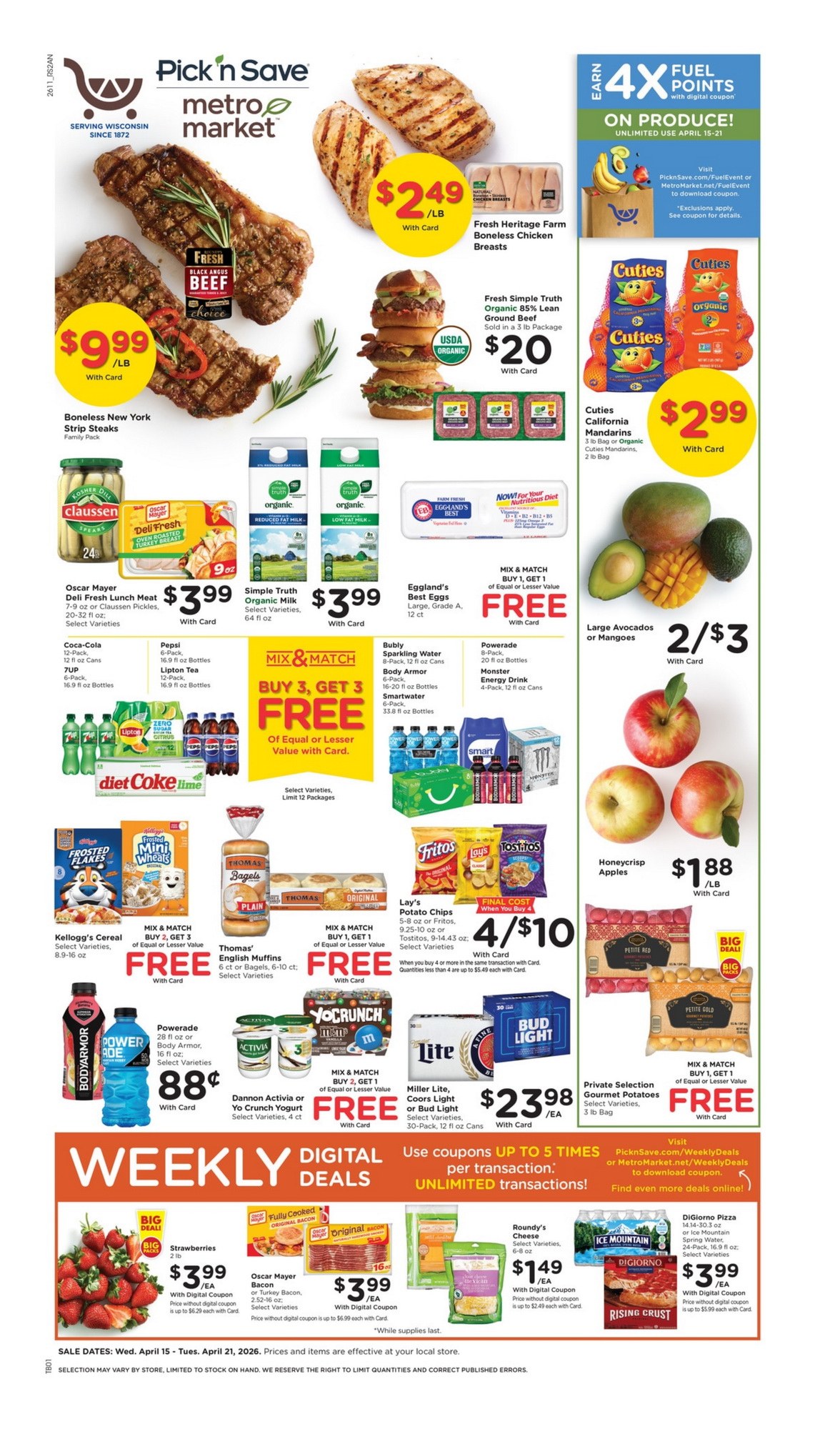 Pick 'n Save Weekly Ad Apr 15 – Apr 21, 2026