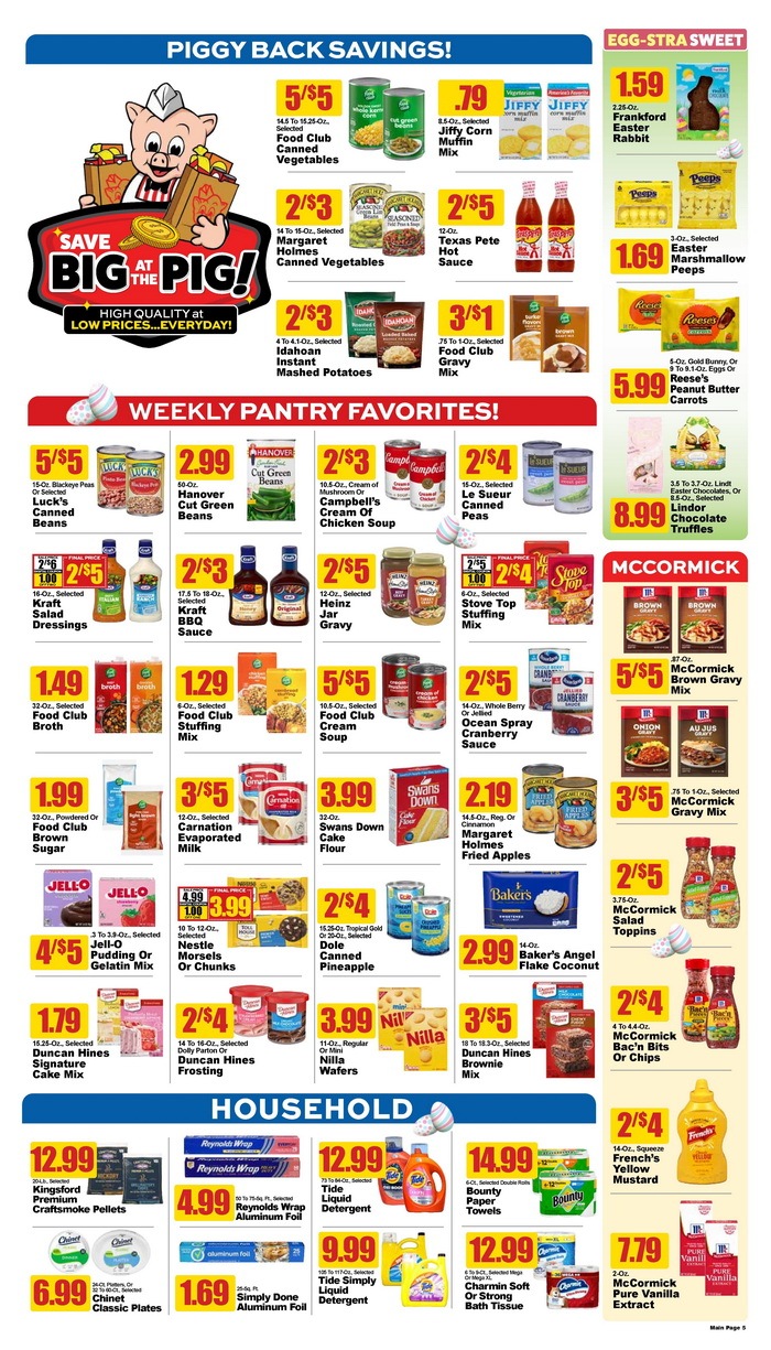 Piggly Wiggly Weekly Ad Apr 01 – Apr 07, 2026 (Easter Promotion Included)