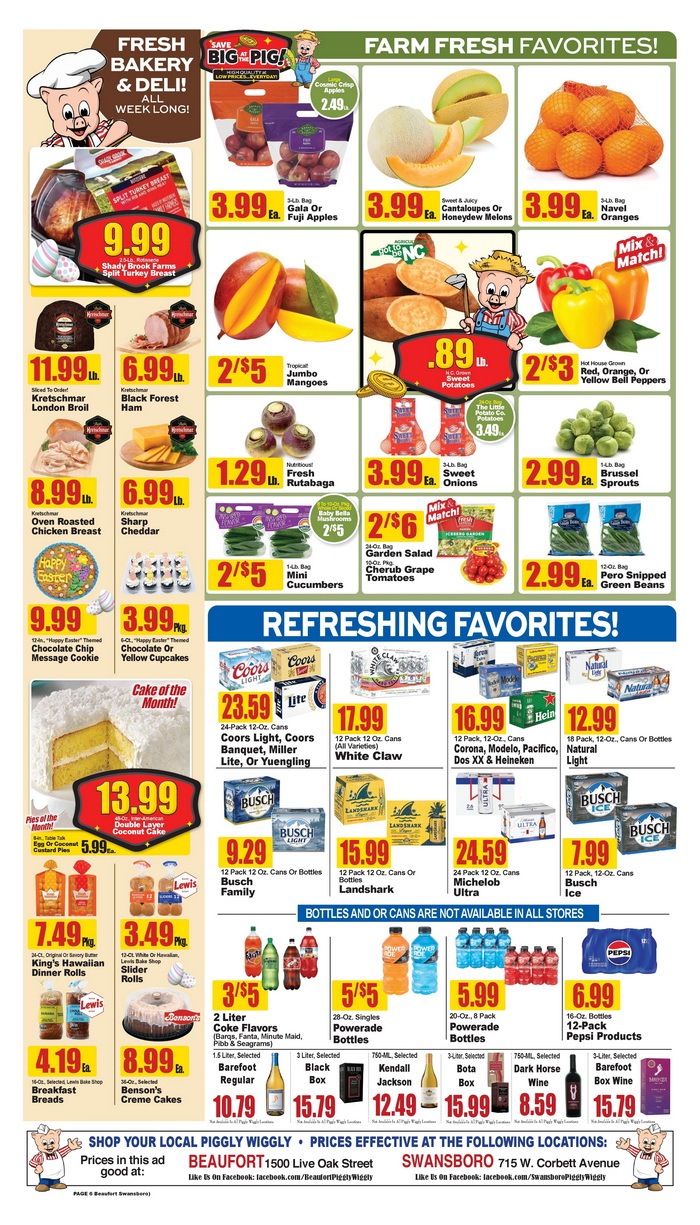 Piggly Wiggly Weekly Ad Apr 01 – Apr 07, 2026 (Easter Promotion Included)