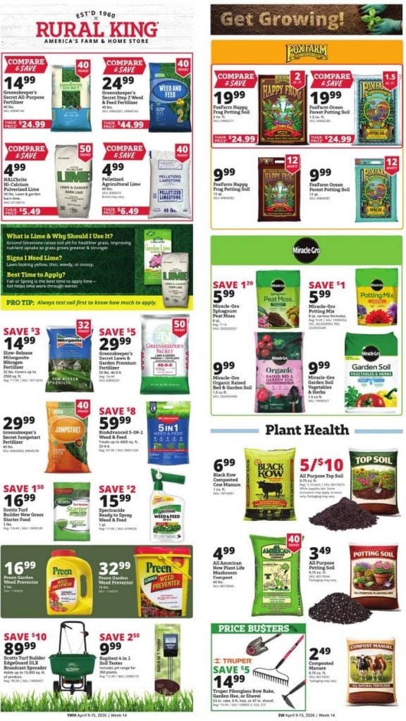 Rural King Weekly Ad Apr 09 – Apr 15, 2026