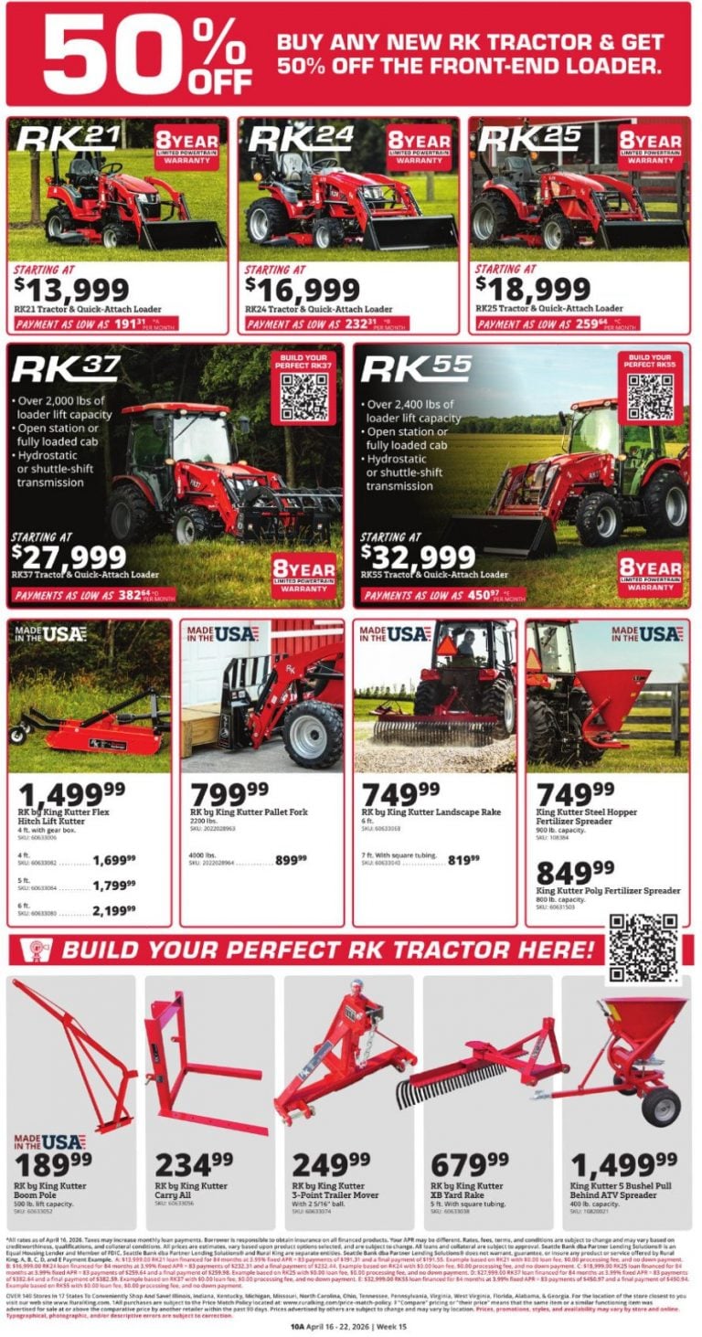 Rural King Weekly Ad Apr 16 – Apr 22, 2026