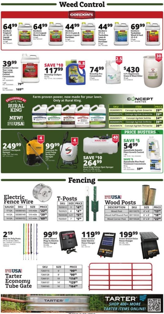Rural King Weekly Ad Apr 16 – Apr 22, 2026