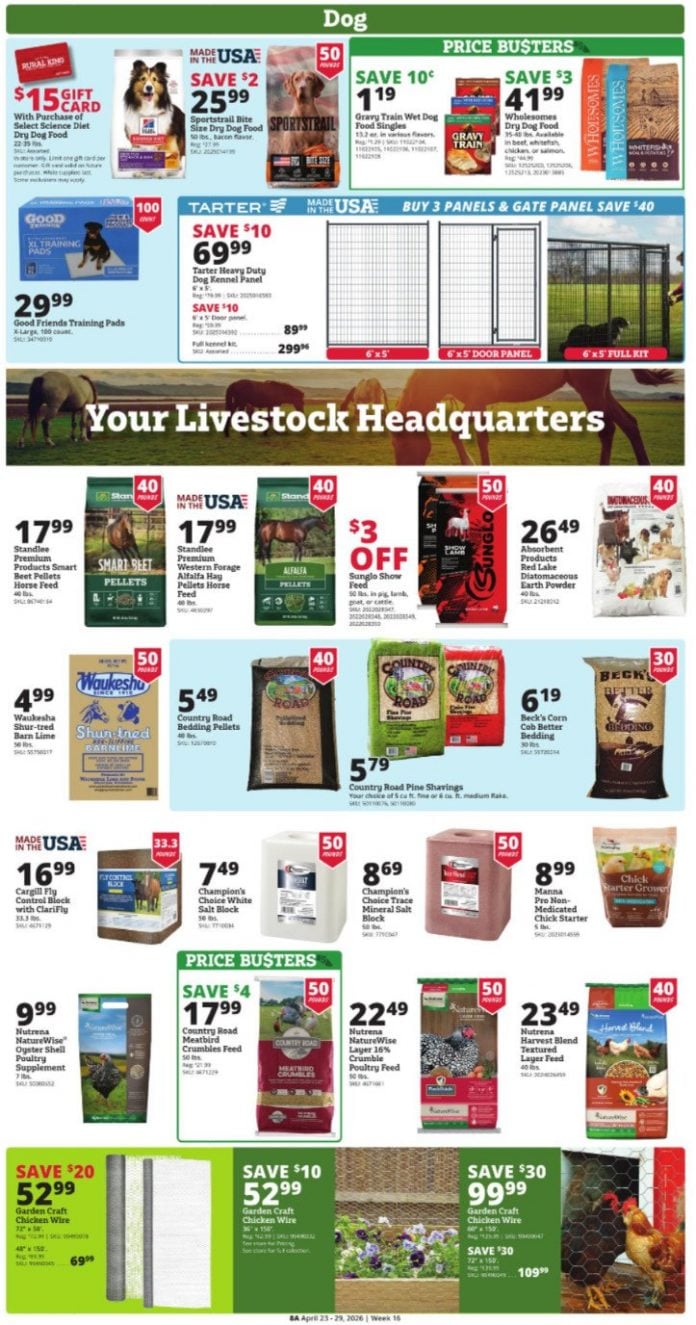 Rural King Weekly Ad Apr 23 – Apr 29, 2026