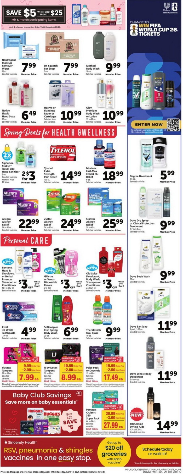 Safeway Weekly Ad Apr 08 – Apr 14, 2026
