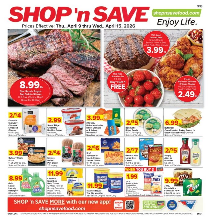 SHOP 'n SAVE Weekly Ad Apr 09 – Apr 15, 2026