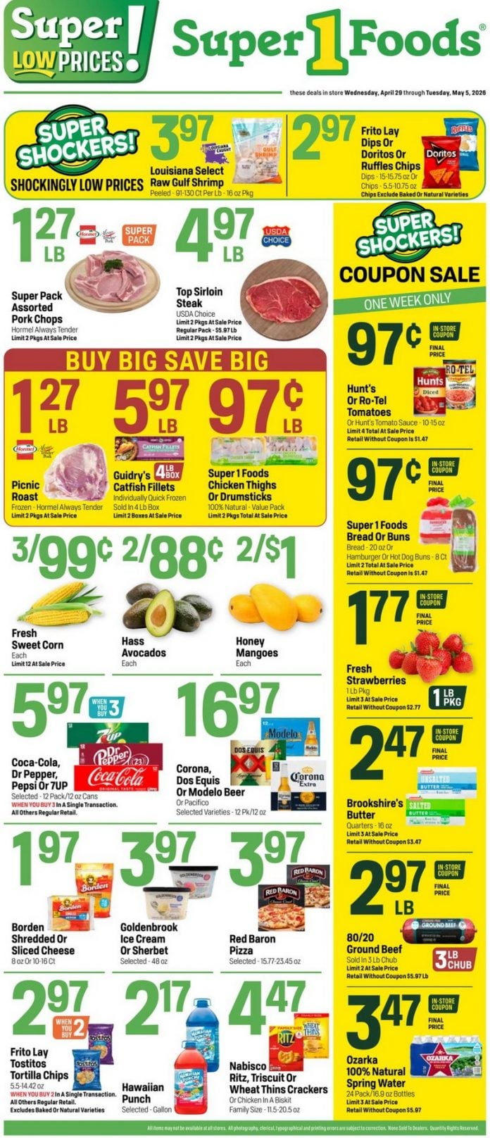 Super 1 Foods Weekly Ad Apr 29 – May 05, 2026
