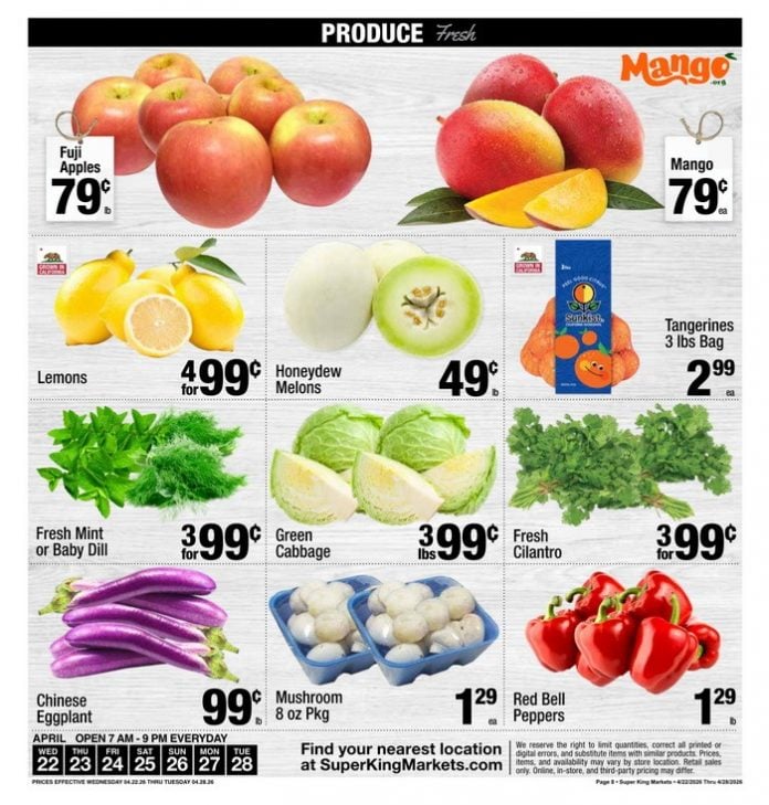Super King Weekly Ad Apr 22 – Apr 28, 2026