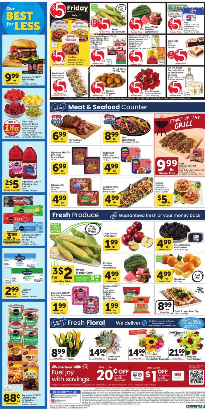 Vons Weekly Ad Apr 29 – May 05, 2026