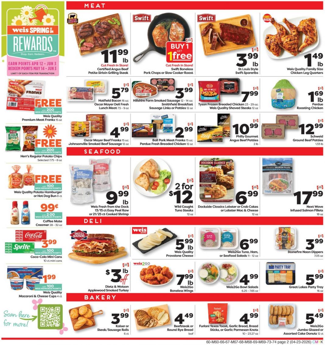 Weis Markets Weekly Ad Apr 23 – Apr 29, 2026