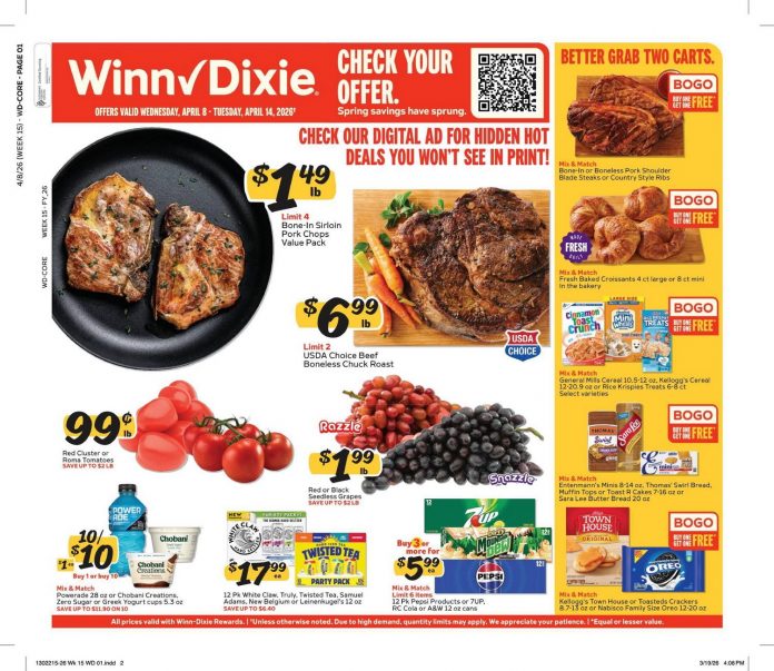 Winn-Dixie Weekly Ad Apr 08 – Apr 14, 2026