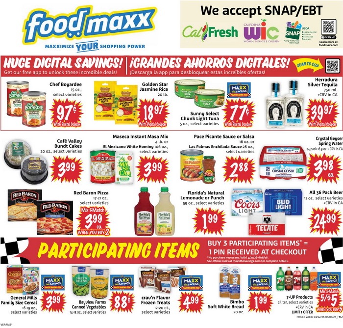 Food Maxx Weekly Ad Apr 22 – May 05, 2026