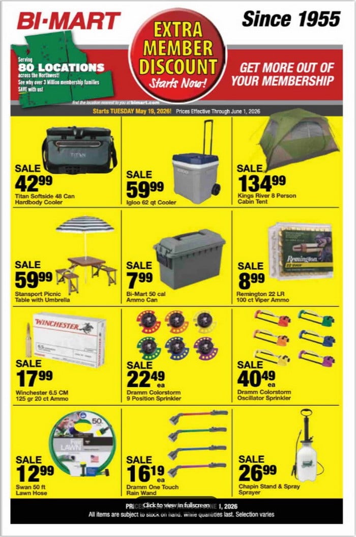 Bi-Mart Extra Member Discount Sale May 19 – Jun 01, 2026
