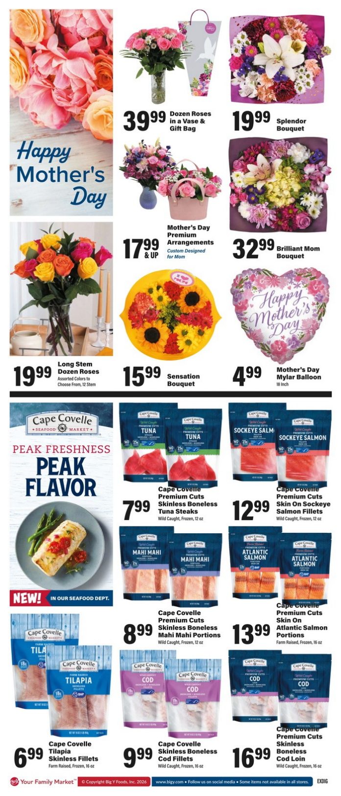 Big Y Weekly Ad May 07 – May 13, 2026 (Mother's Day Promotion Included)