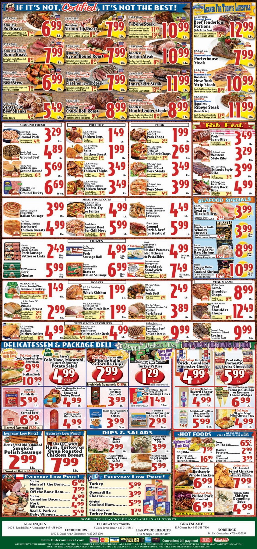 Butera Weekly Ad May 06 – May 12, 2026 (Mother's Day Promotion Included)