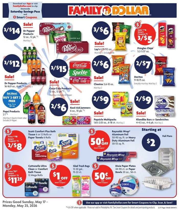Family Dollar Weekly Ad May 17 – May 25, 2026 (Memorial Day Promotion ...