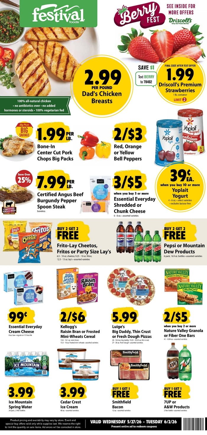Festival Foods Weekly Ad May 27 – Jun 02, 2026