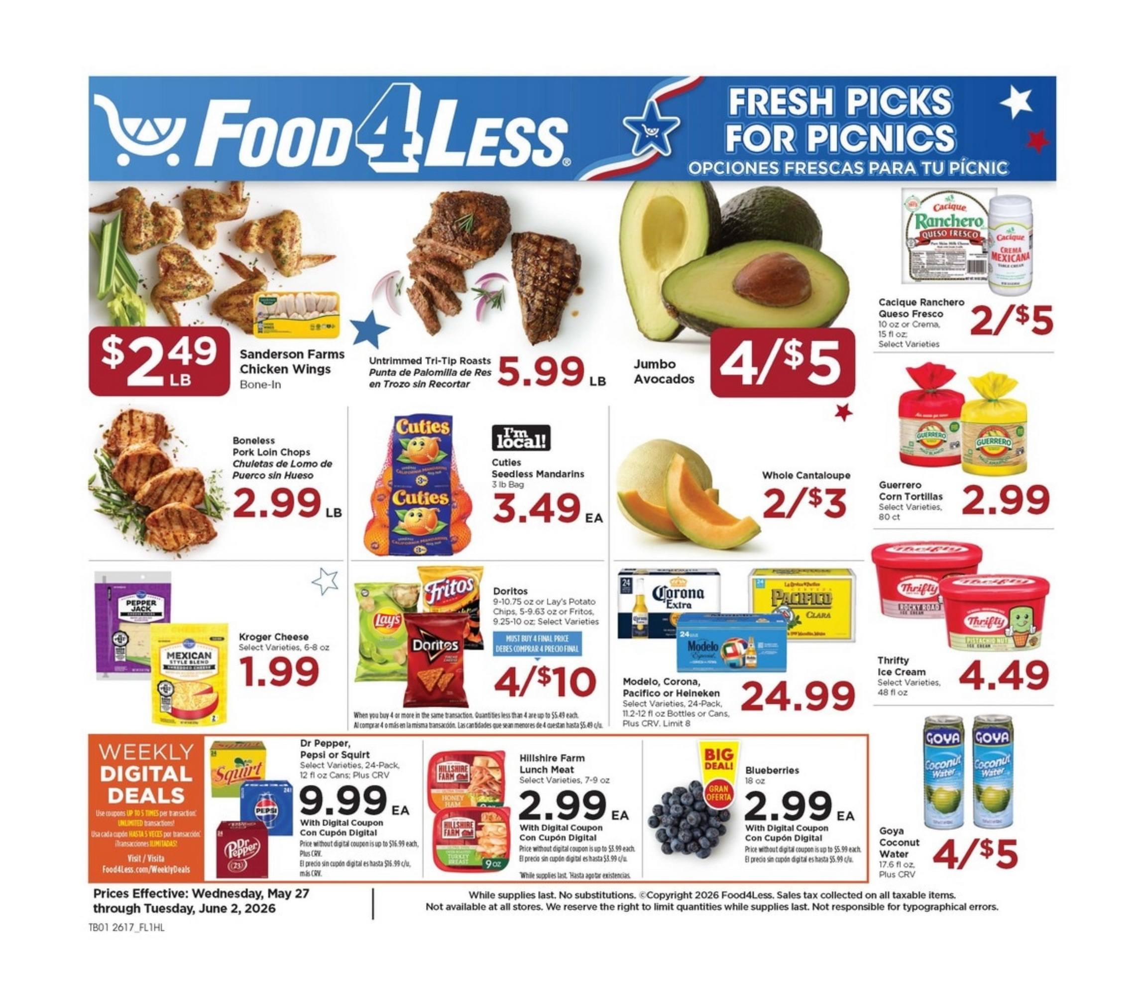 Food 4 Less Weekly Ad May 27 – Jun 02, 2026