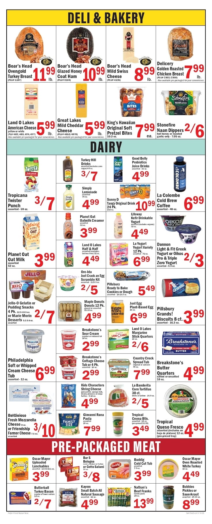 Food Bazaar Weekly Ad May 14 – May 20, 2026