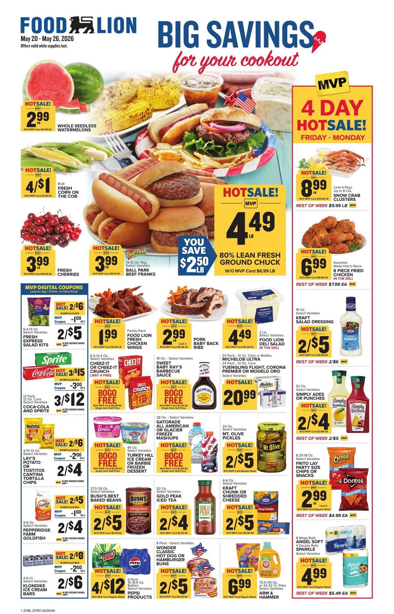 Food Lion Weekly Ad May 20 – May 26, 2026 (Memorial Day Promotion Included)