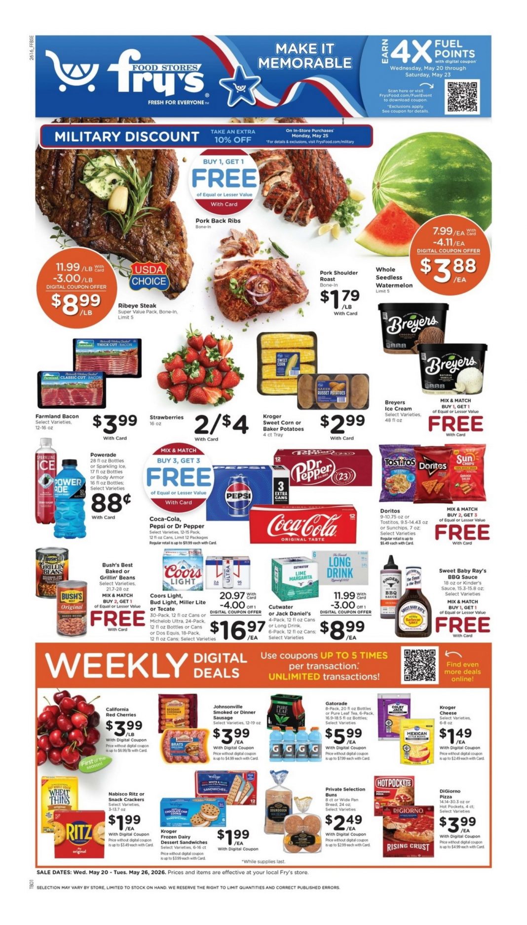 Fry's Food Weekly Ad May 20 – May 26, 2026