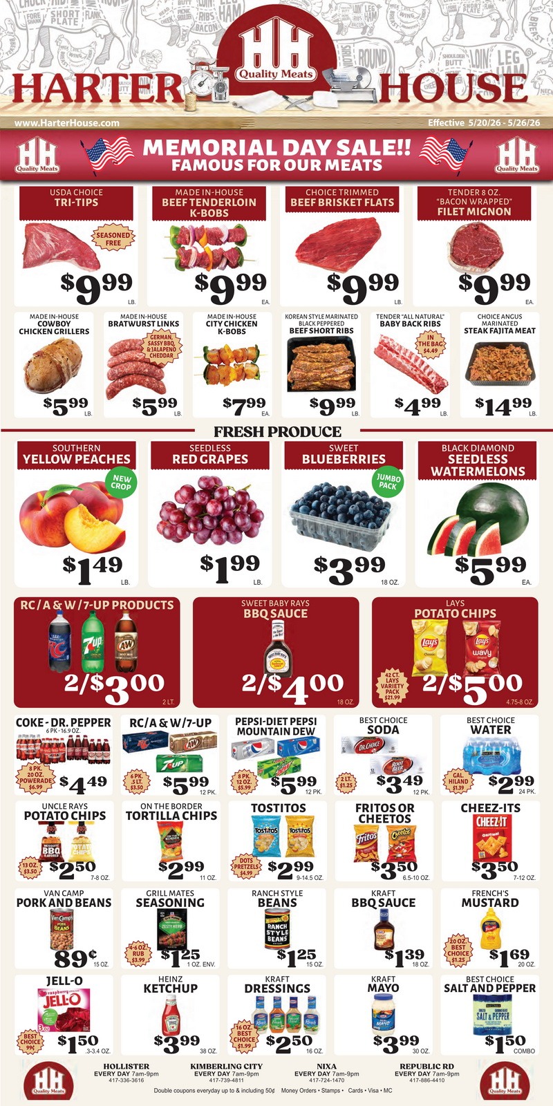 Harter House Weekly Ad May 20 – May 26, 2026 (Memorial Day Promotion ...