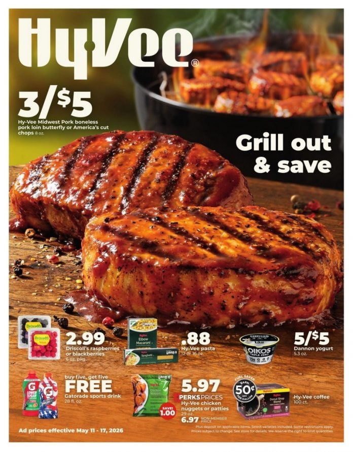 Hy-Vee Weekly Ad May 11 – May 17, 2026 (Memorial Day Promotion Included)
