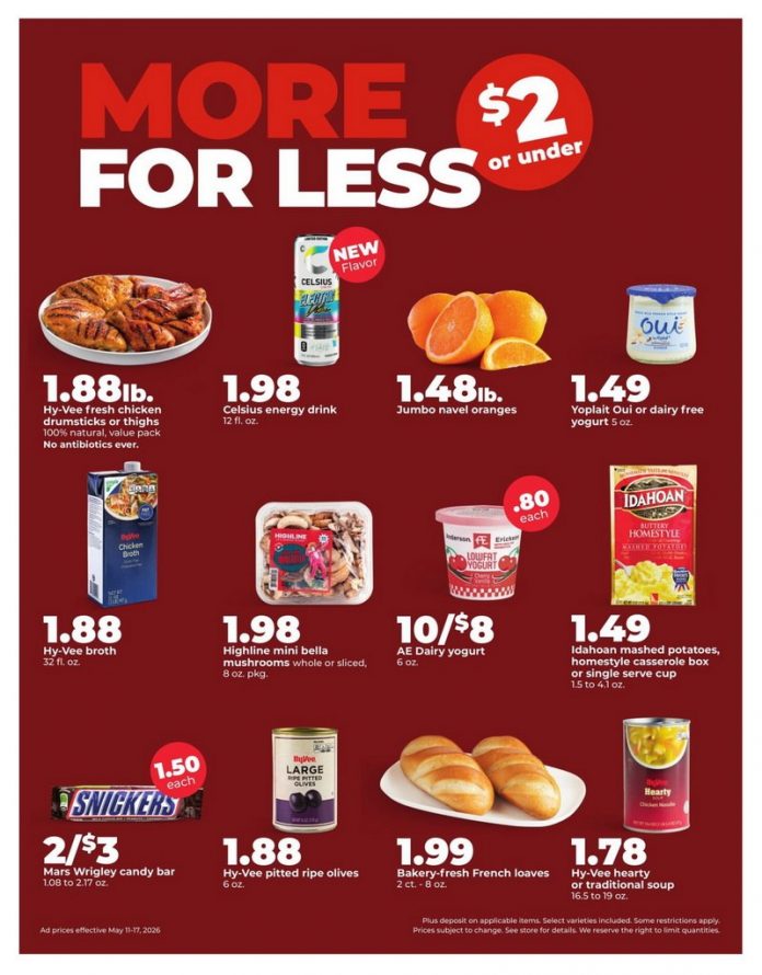Hy-Vee Weekly Ad May 11 – May 17, 2026 (Memorial Day Promotion Included)