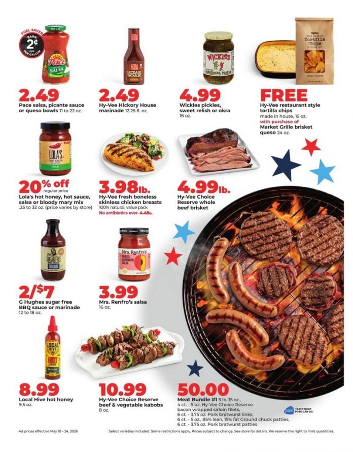 Hy-Vee Weekly Ad May 18 – May 24, 2026 (Memorial Day Promotion Included)