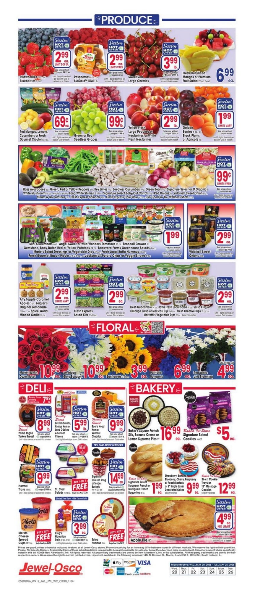 Jewel Osco Weekly Ad May 20 – May 26, 2026 (Memorial Day Promotion ...