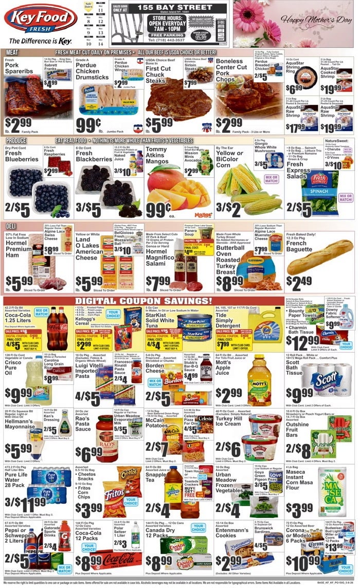 Key Food Weekly Ad May 08 – May 14, 2026 (Mother's Day Promotion Included)