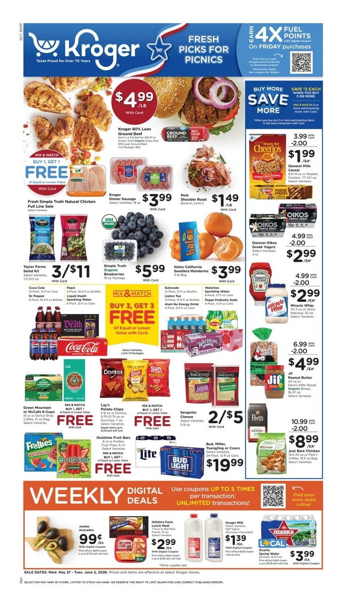 Kroger Weekly Ad May 27 – Jun 02, 2026