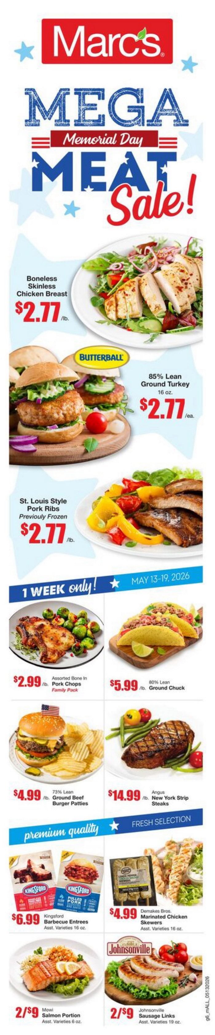 Marc's Weekly Ad May 13 – May 19, 2026 (Memorial Day Promotion Included)