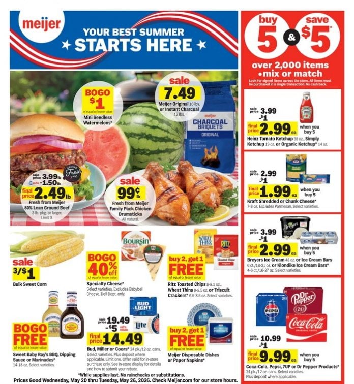 Meijer Weekly Ad May 20 – May 26, 2026