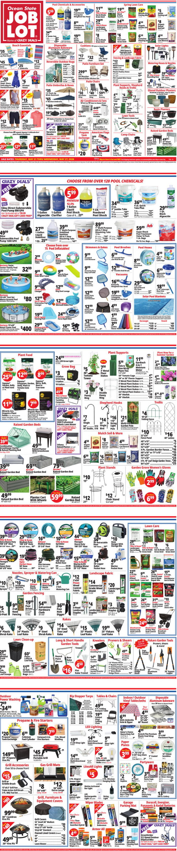 Ocean State Job Lot Weekly Ad May 21 – May 27, 2026