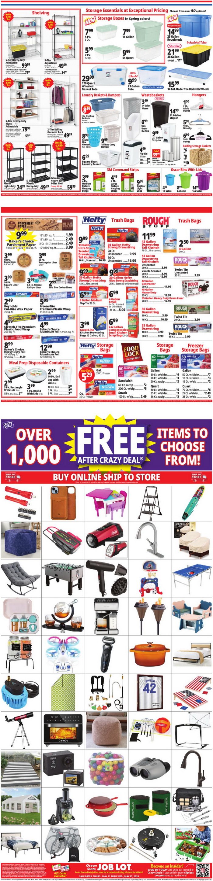Ocean State Job Lot Weekly Ad May 21 – May 27, 2026