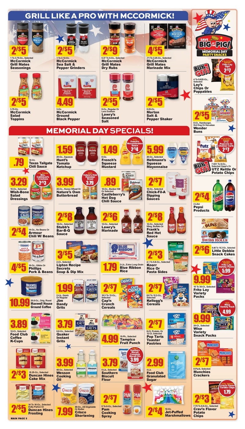 Piggly Wiggly Weekly Ad May 20 – May 26, 2026 (Memorial Day Promotion ...